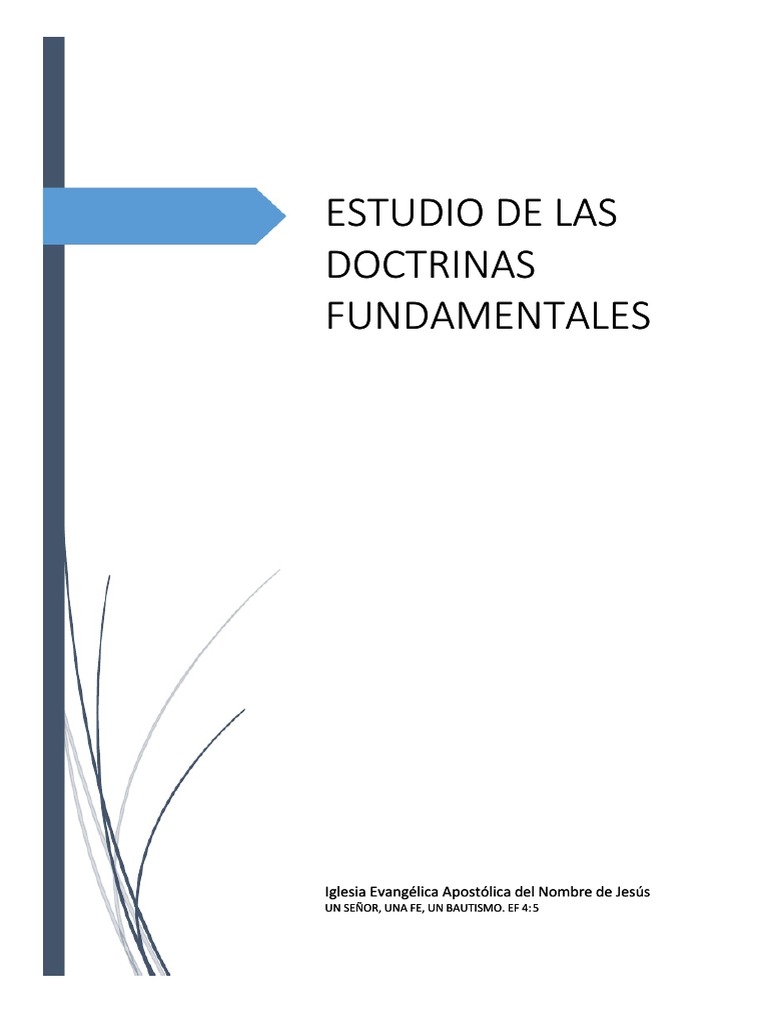 Estudio de Las Estudio de Las Doctrinas Doctrinas Fundamentales Fundamentales | PDF | Dios | Jesús