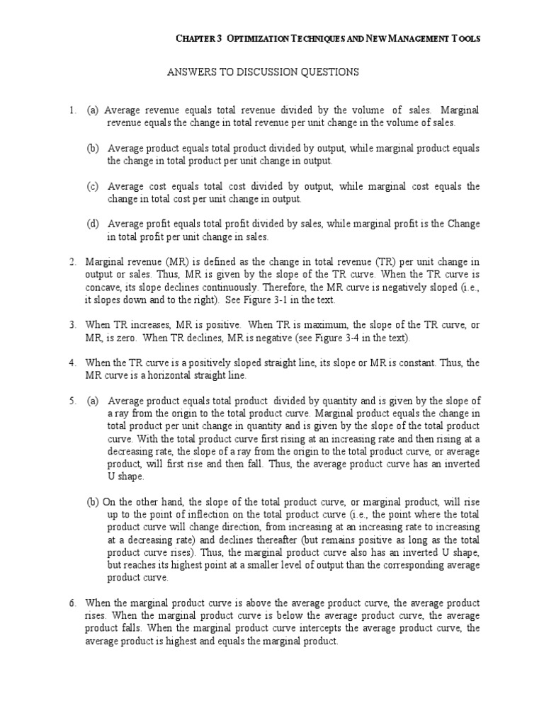 Chapter 3 Optimization Techniques and New Management Tools | PDF ...