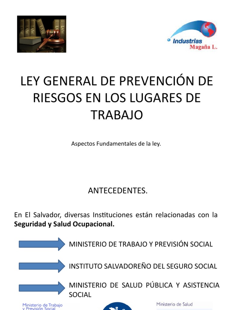Ley General de Prevención de Riesgos en Los Lugares de Trabajo | PDF | Finanzas y dinero