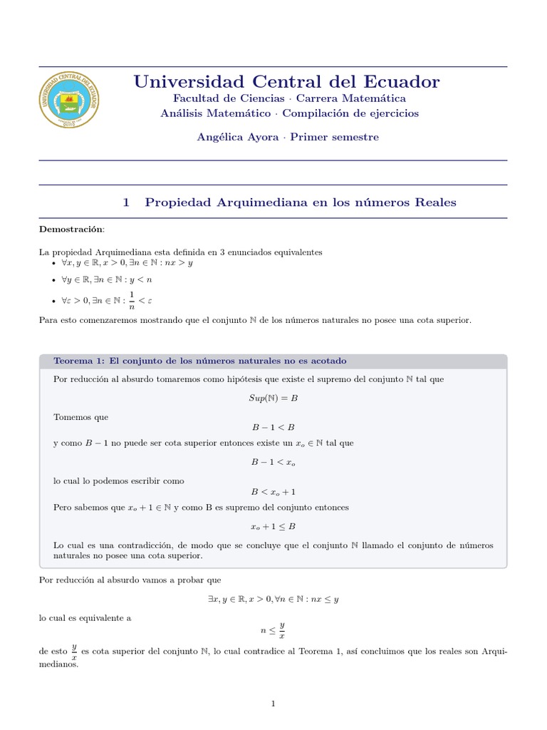 Compilación de Ejercicios Resueltos de Análisis Matemático UCE | PDF | Límite (Matemáticas ...