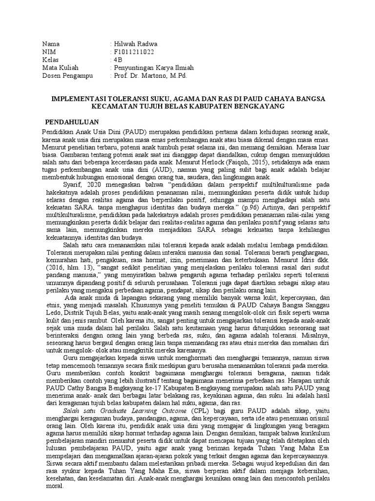 Tugas Penyuntingan Hilwah Radwa F1011211022 | PDF