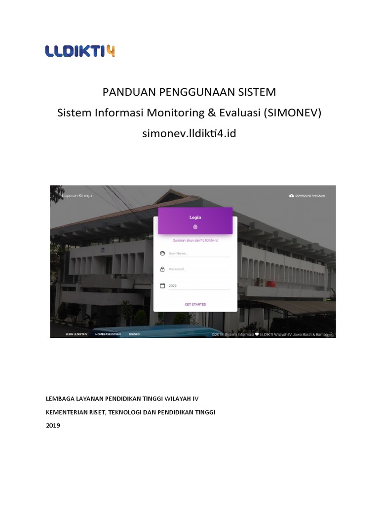 Panduan Penggunaan Sistem Sistem Informasi Monitoring & Evaluasi ...