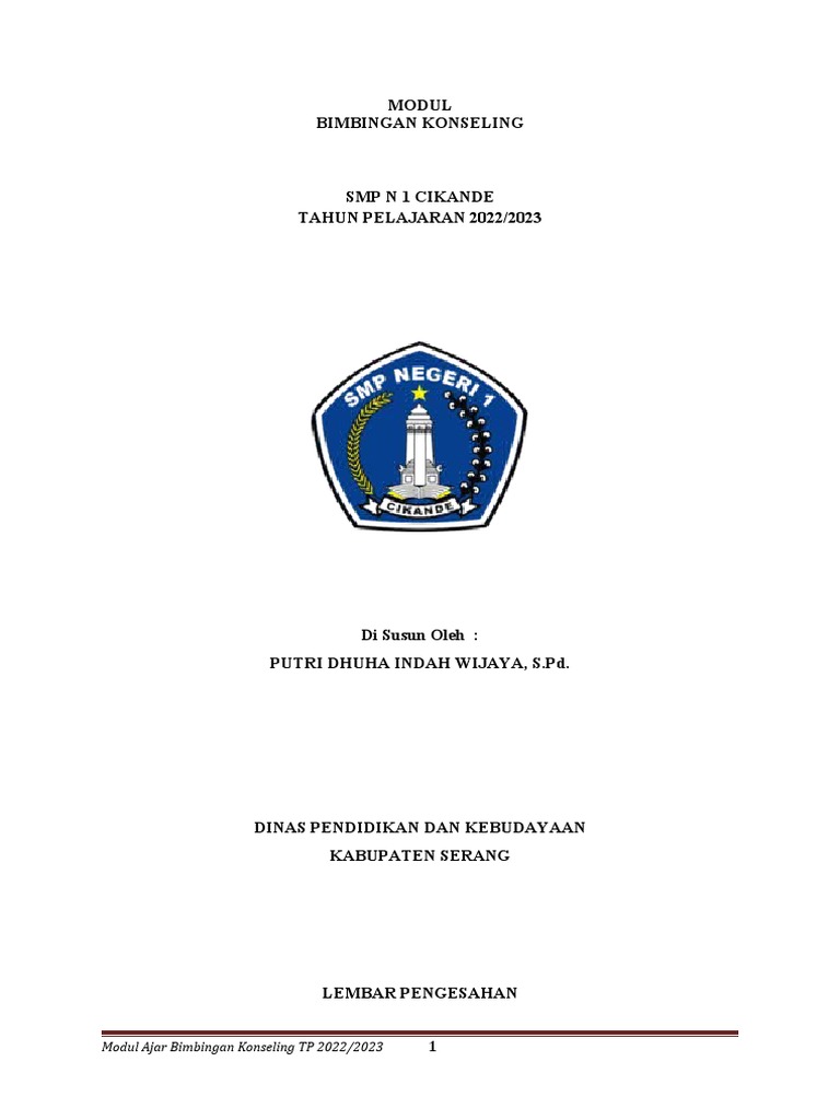 Modul Ajar - BK | PDF | Karier & Perkembangan