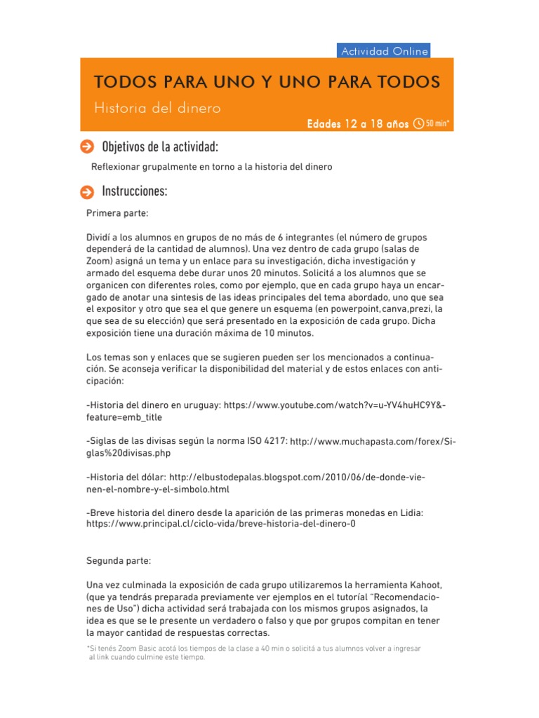 Historia del dinero en | PDF | Dólar de los Estados Unidos | Moneda