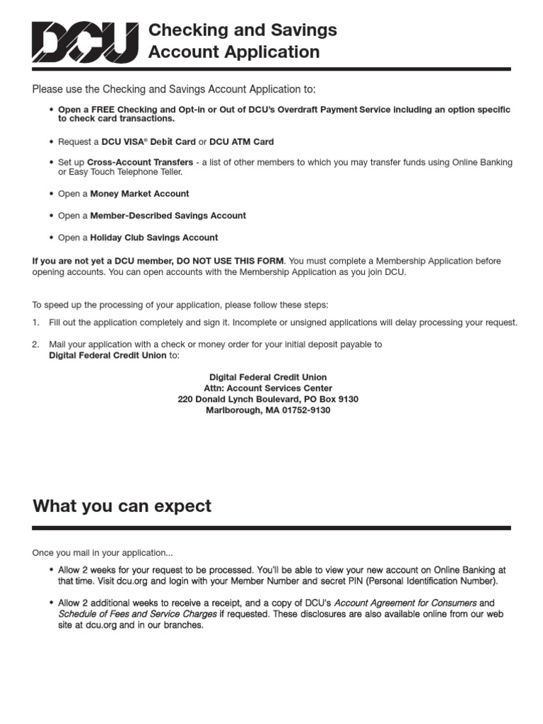 Please Use The Checking and Savings Account Application To | PDF | Overdraft | Transaction Account