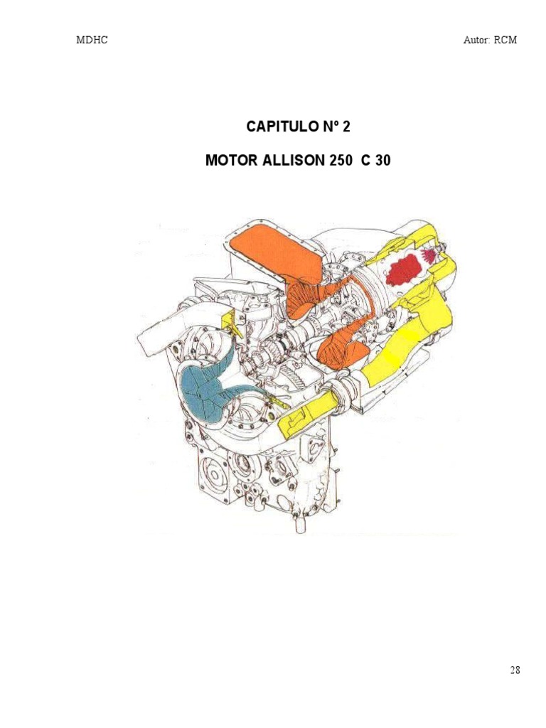 Capitulo #2 Motor Allison 250 C 30: MDHC Autor: RCM | PDF | Turbina | Agua