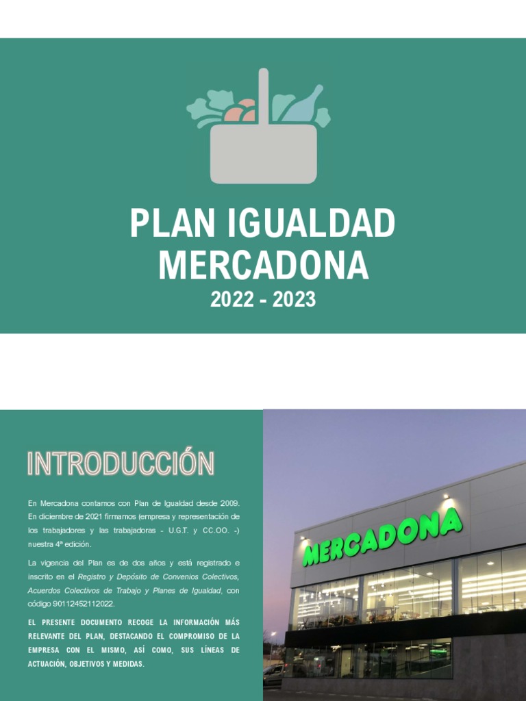 Plan+de+Igualdad. Mercadona | PDF | Igualdad de género | Estudios de género