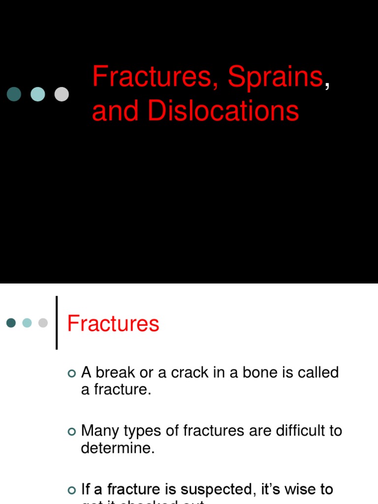 Fractures, Sprains, and Dislocations | PDF | Musculoskeletal System ...