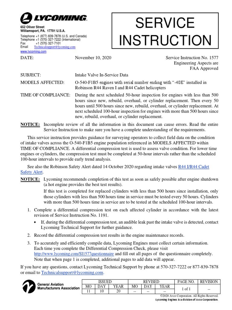 Service Instruction | PDF