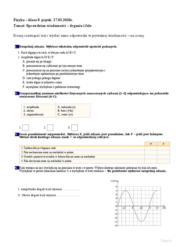 Fizyka Klasa 8 1 | PDF