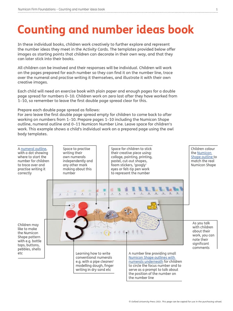 Numicon Firm Foundations - Counting and Number Ideas Book 1 | PDF | Books
