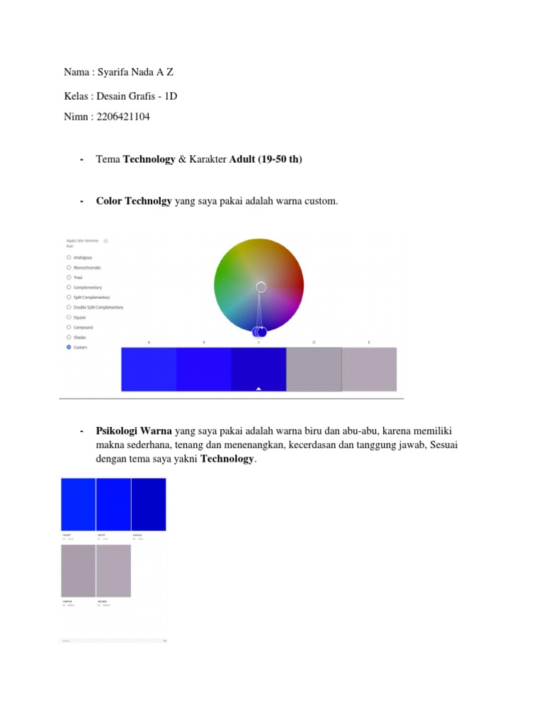 Syarifa Nada Az Zahra - PDG Basic Color | PDF