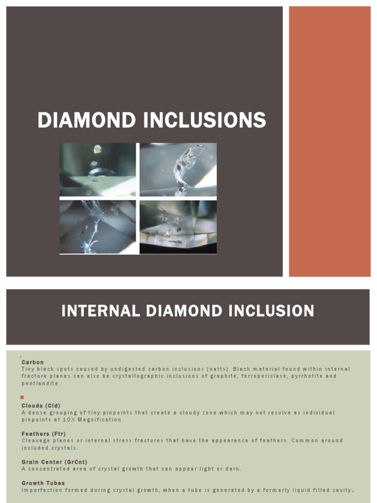 Diamond Inclusions | PDF | Diamond | Crystal