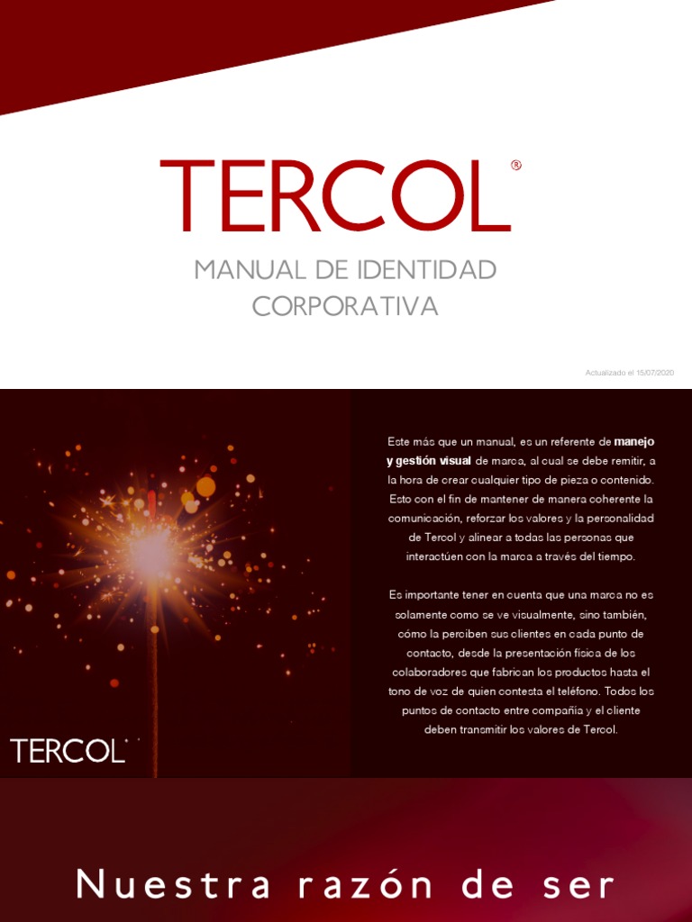 Manual de Identidad Corporativa Tercol | PDF | Marca