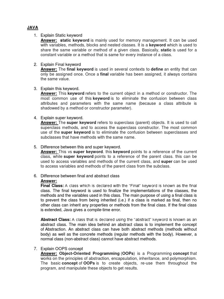 Interview-Questions With Answer Vcentry Anandaraj | PDF | Method ... Interview-Questions With Answer Vcentry Anandaraj | PDF | Method ...