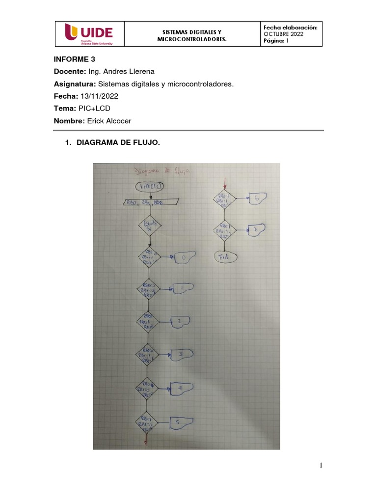 Informe 3 Microcontroladores | PDF