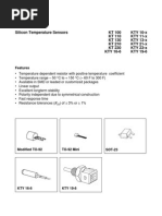 KTY84 Series Temperature Sensor Datasheet | PDF | Quantity | Physical ...