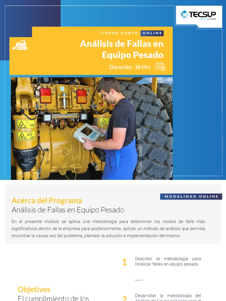 Curso Online: Análisis de Fallas en Equipo Pesado | PDF | Tarjeta de ...