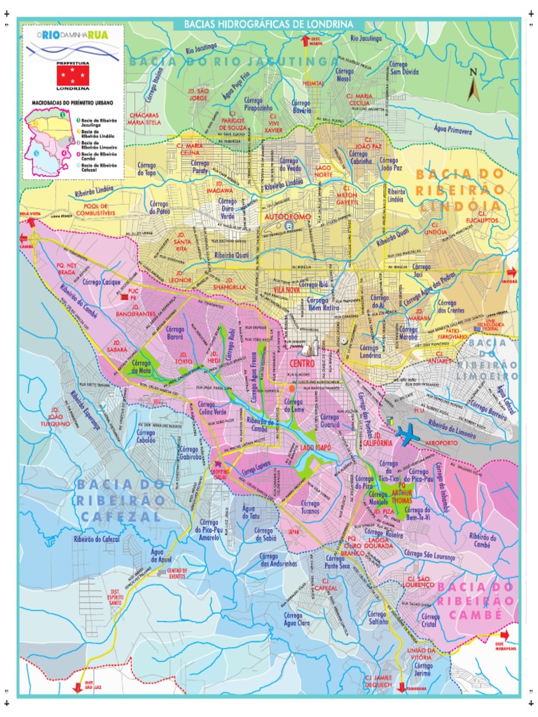 Mapa Dos Rios de Londrina | PDF