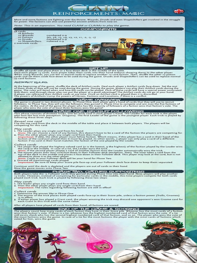 Claim Reinforcements Magic Rules | PDF