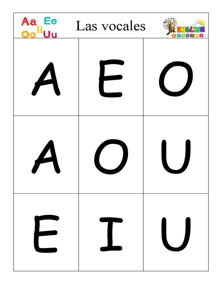 AEO AOU EIU: Las Vocales | PDF