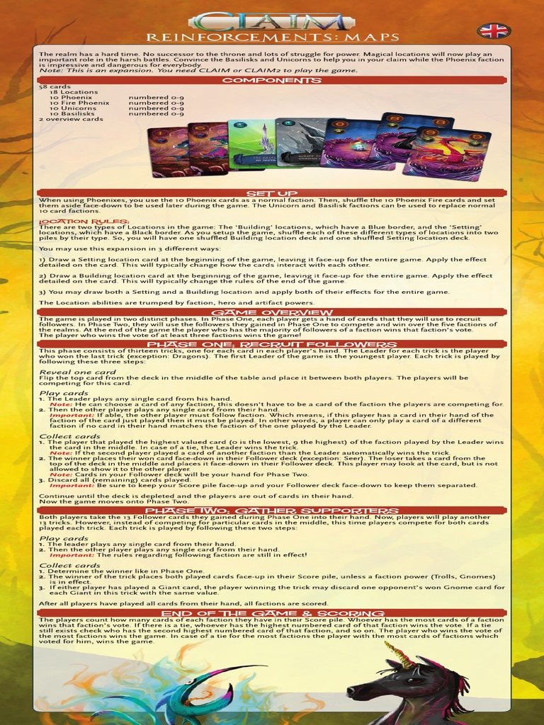 Claim Reinforcements Maps Rules | PDF