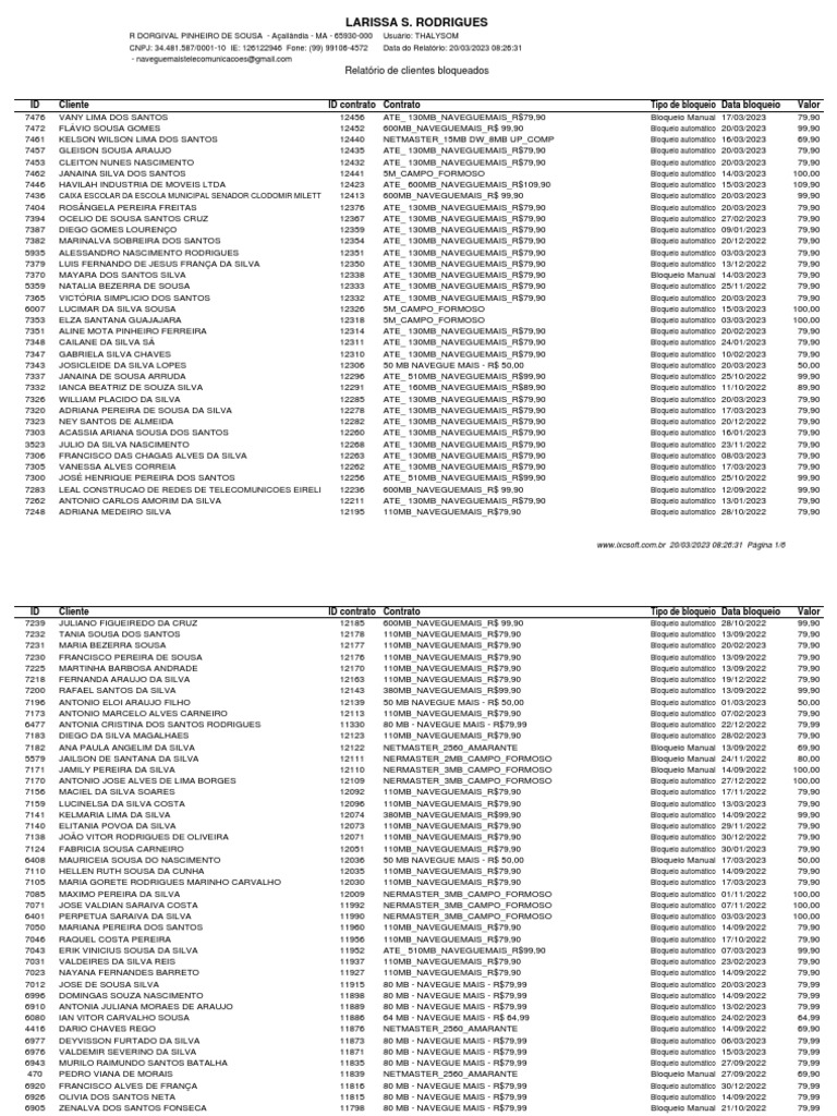 Lista 20-03 | PDF | Brasil