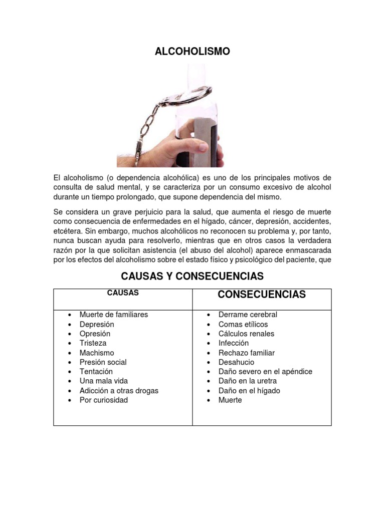 ALCOHOLISMO | Descargar gratis PDF | Alcoholismo | La dependencia de sustancias