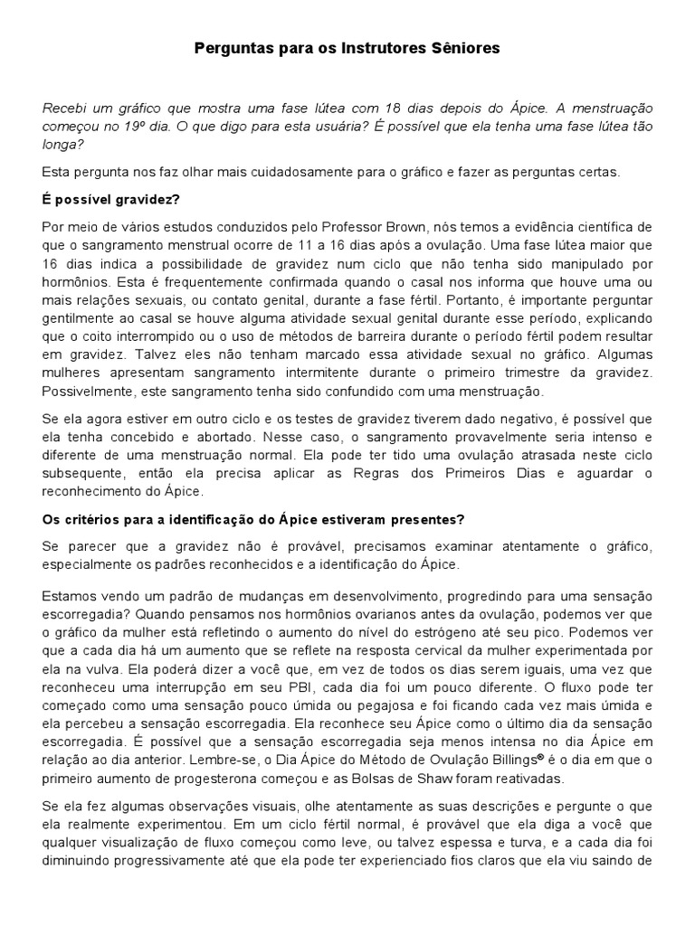 Vol 50 Número 1 Pergunta Aos Instrutores Seniores | PDF | Menstruação ... Vol 50 Número 1 Pergunta Aos Instrutores Seniores | PDF | Menstruação ...