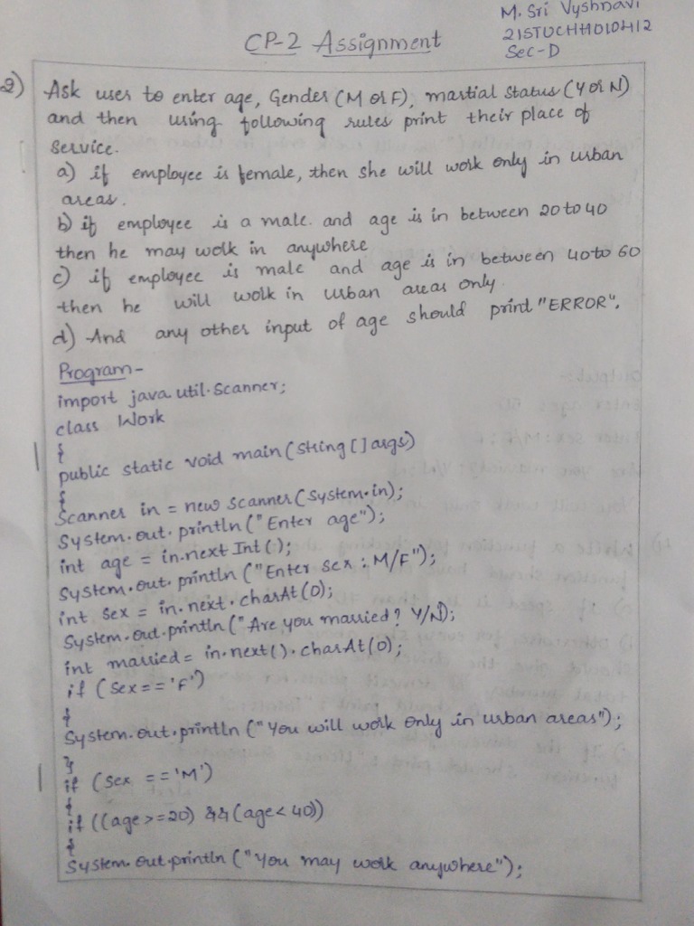 CP2 Assignment | PDF