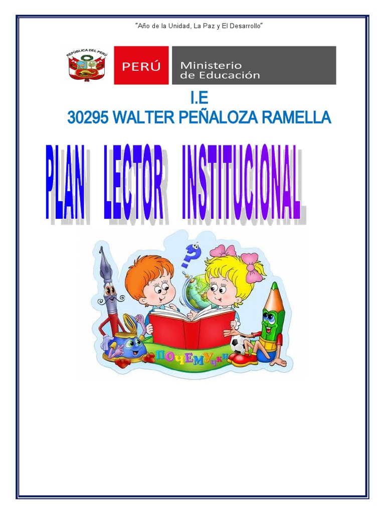 Plan Lector Institucional-2023 | PDF | Educación primaria | Enseñando