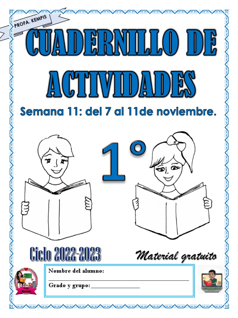 1° S11 Cuadernillo de Actividad Profa Kempis | PDF | Youtube