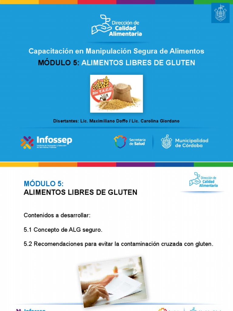 Modulo 5 - Alimentos Libres de Gluten (Obligatorio) | PDF