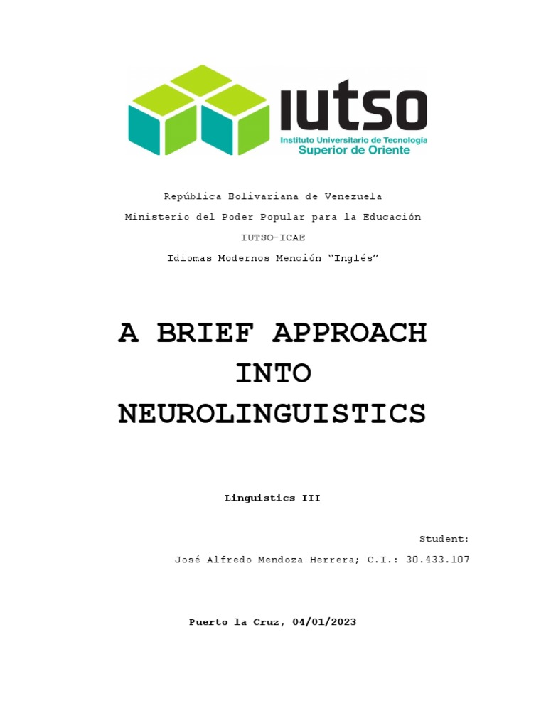 An Introduction to Neurolinguistics: Exploring the Relationship Between Language and the Brain ...