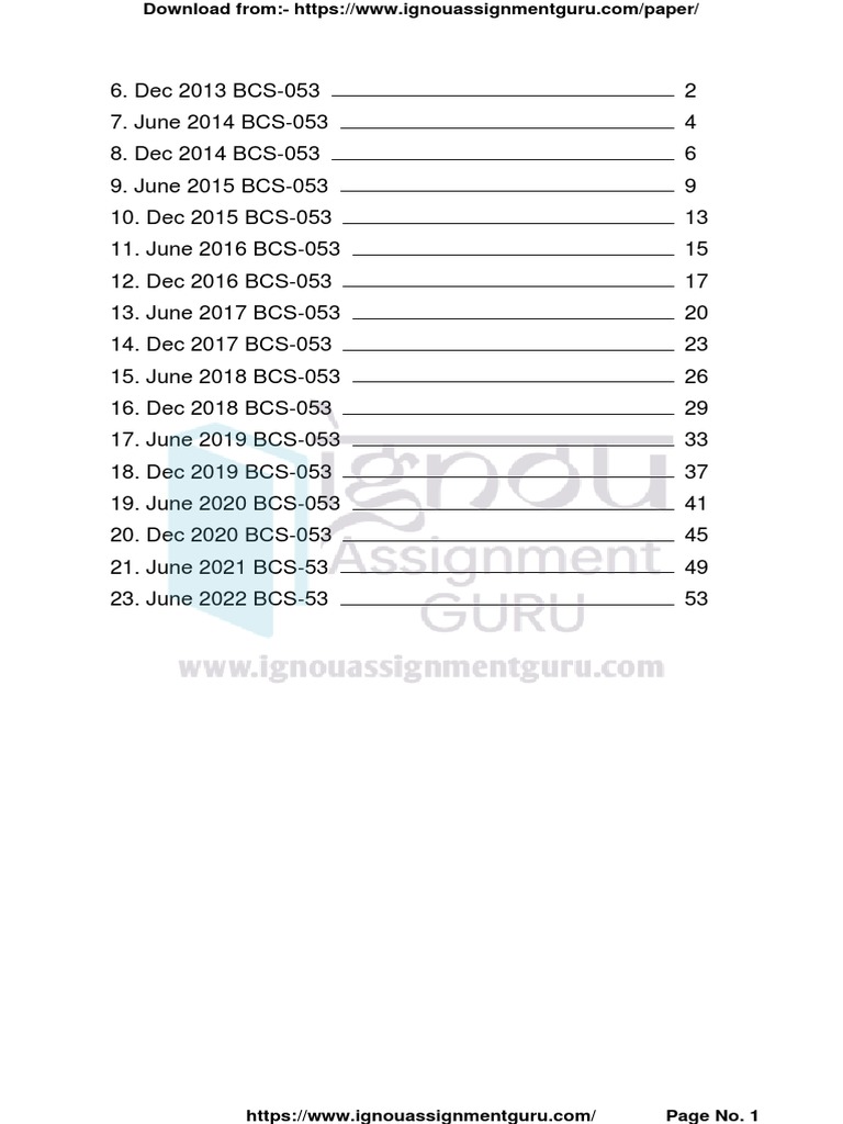 BCS-053 by | PDF | World Wide Web | Internet & Web BCS-053 by | PDF | World Wide Web | Internet & Web