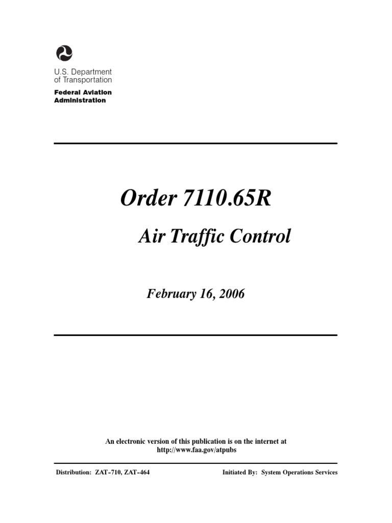 7110.65R Thru CHG3 | PDF | Air Traffic Control | Aviation