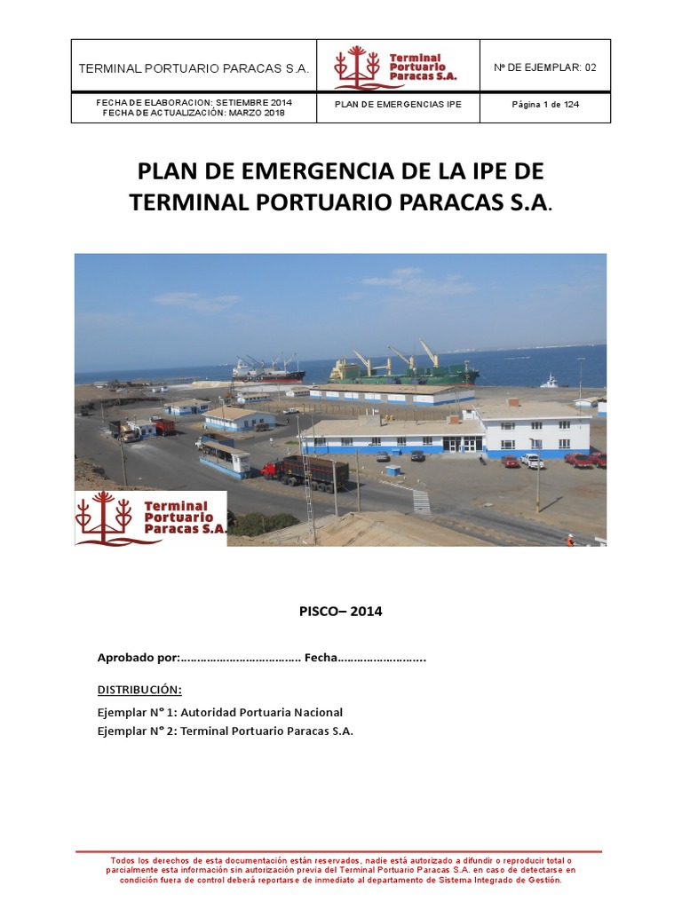 Plan de Emergencia Ipe TPP 2018 (210219) | PDF