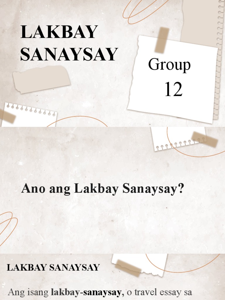 Lakbay Sanaysay | PDF