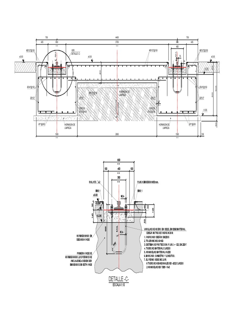 DET - Ladle Transfer Car - Foundation Civil BE (15564173) .Rev1-Model | PDF