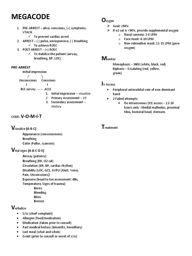 MEGACODE | PDF | Electrocardiography | Cardiology