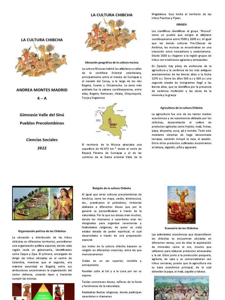 La Cultura Chibcha: Origen | PDF | Agricultura | Pueblos Indígenas de ...