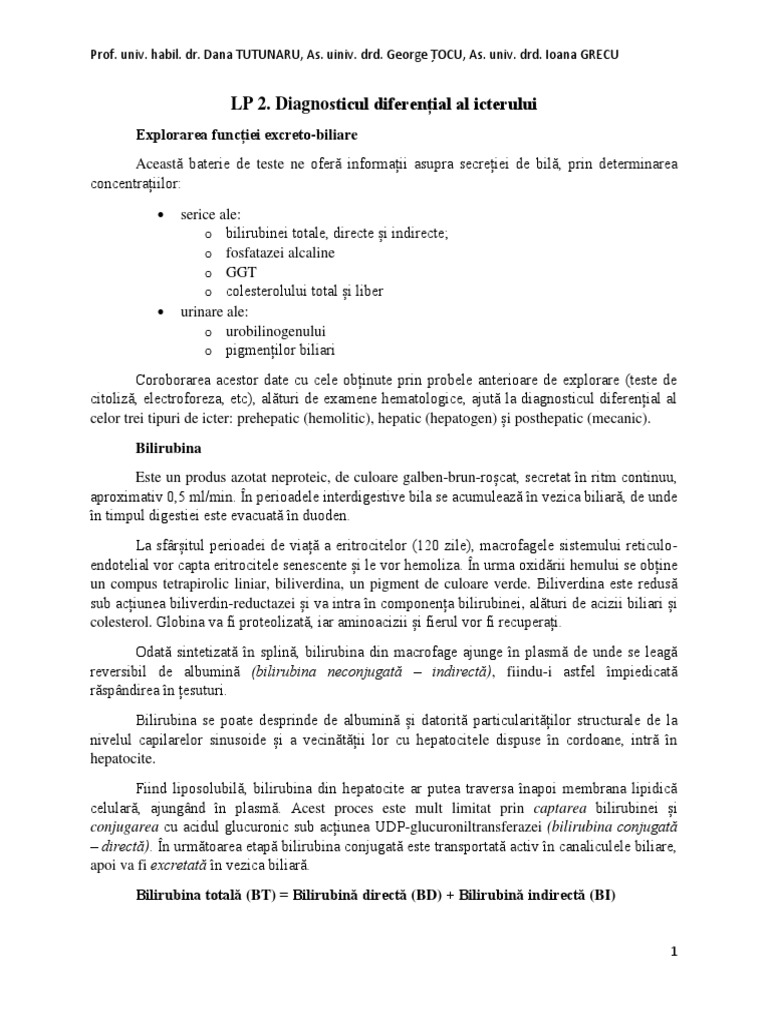 BC LP 2 Diagnosticul Diferential Icter | PDF
