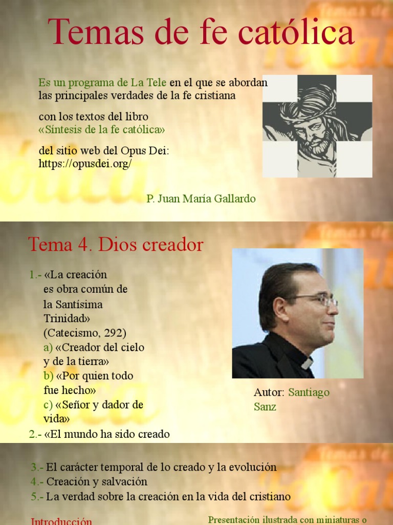 Tema 4. Dios creador-HD-y-completito | PDF | Dios | Trinidad Tema 4. Dios creador-HD-y-completito | PDF | Dios | Trinidad