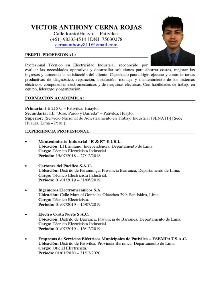 Victor Anthony Cerna Rojas: Calle Loreto/huayto - Pativilca. (+51 ...