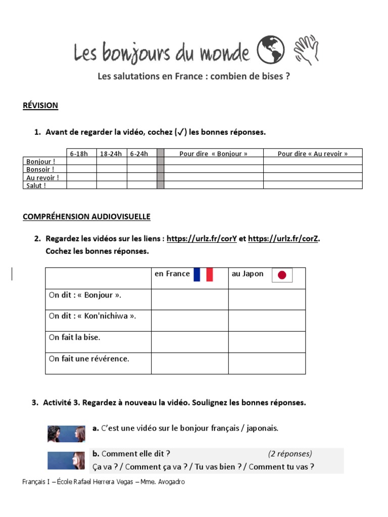 Les Bonjours Du Monde | PDF | Arts du langage et discipline