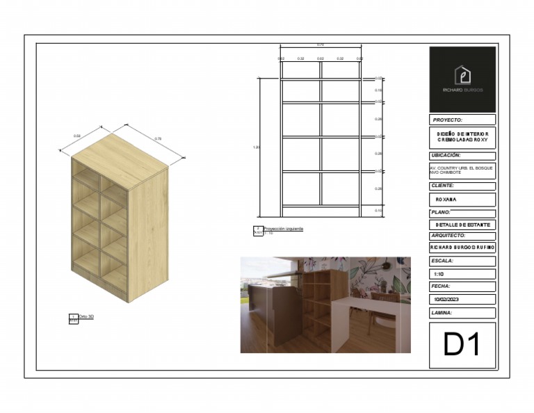 D1 - Detalle Estante | PDF