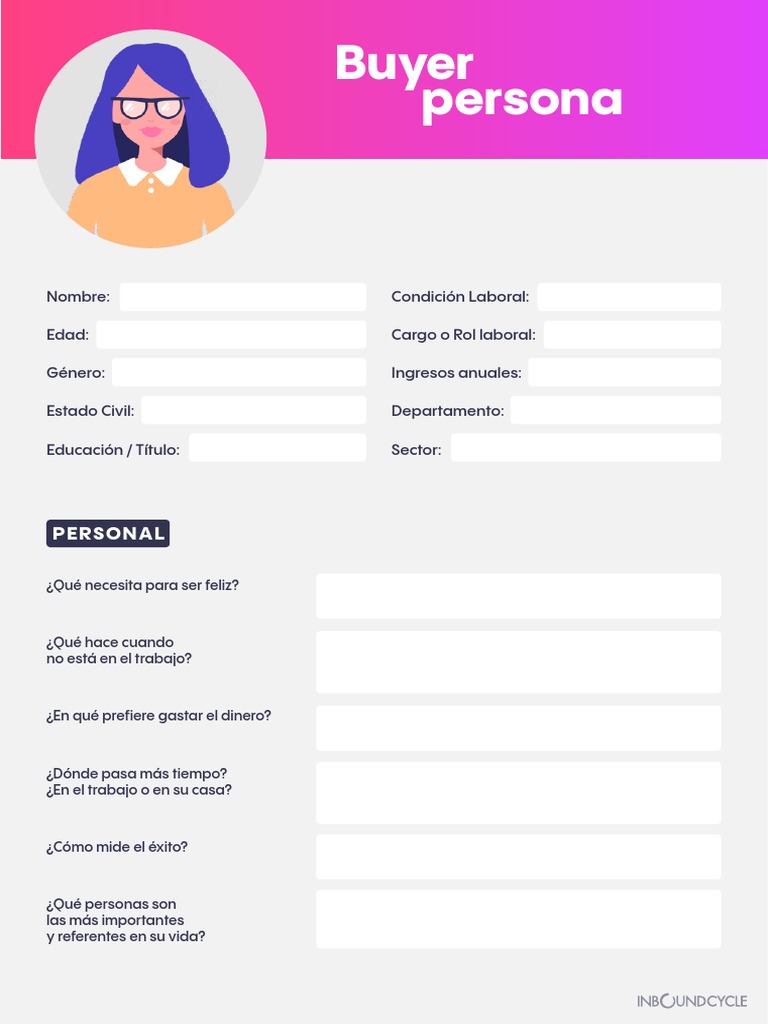 Plantilla Buyer Persona | PDF | Internet | Blog