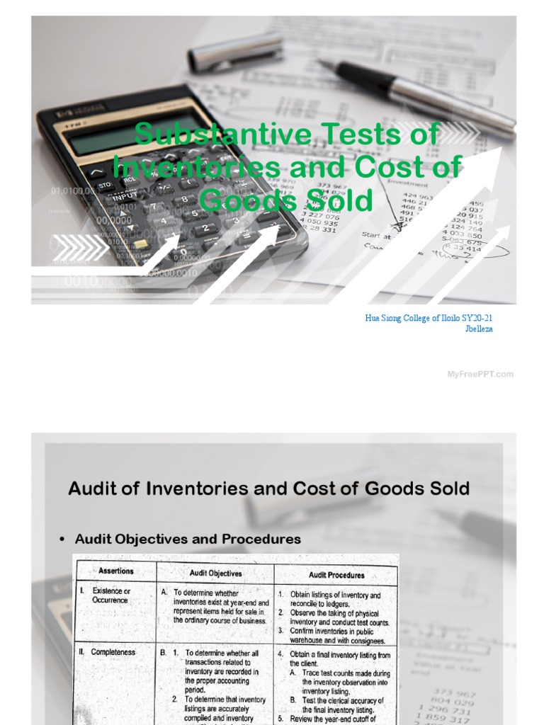 Audit Powerpoint Presentation | PDF | Cost Of Goods Sold | Inventory