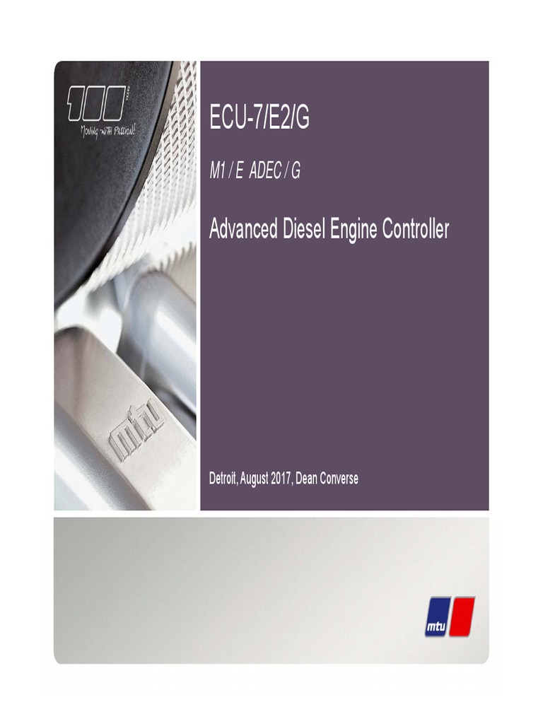ECU-7/E2/G: Advanced Diesel Engine Controller | PDF | Diesel Engine ...