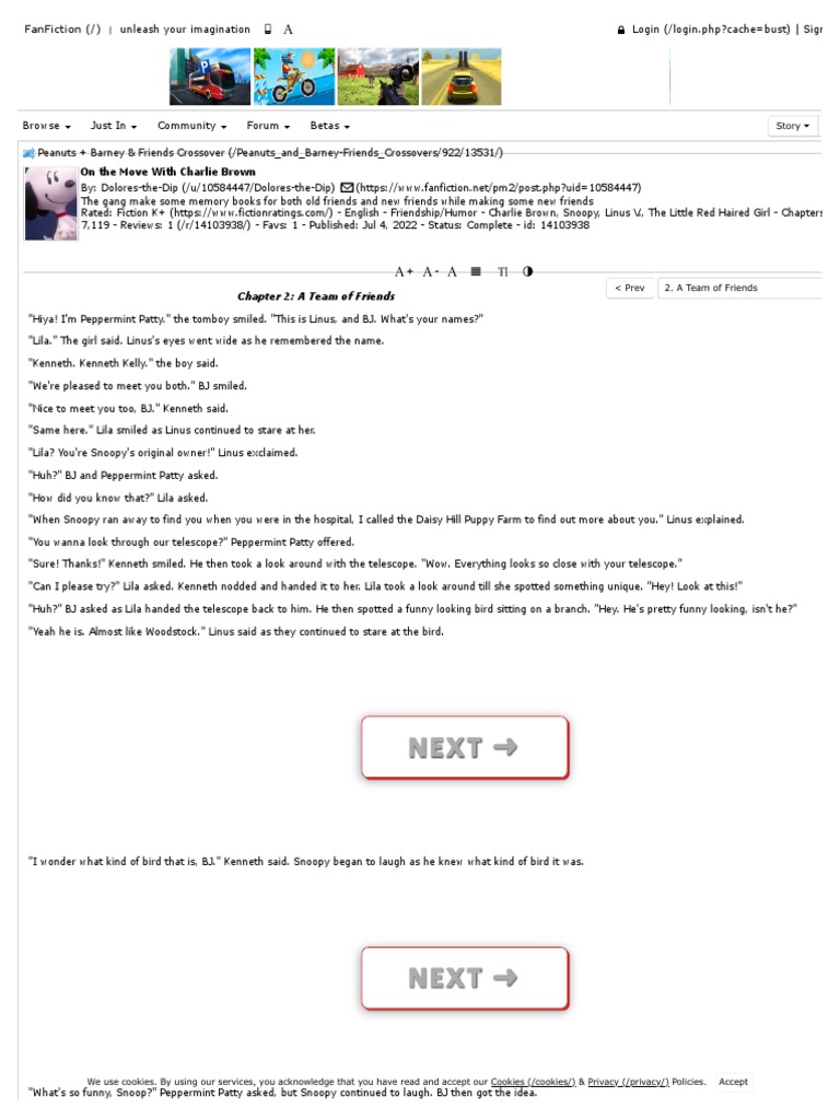 On The Move With Charlie Brown Chapter 2 - A Team of Friends, A Peanuts + Barney & Friends ...